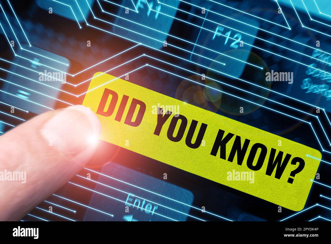 Conceptual caption Did You Know. Internet Concept Fun Facts and Figures ...