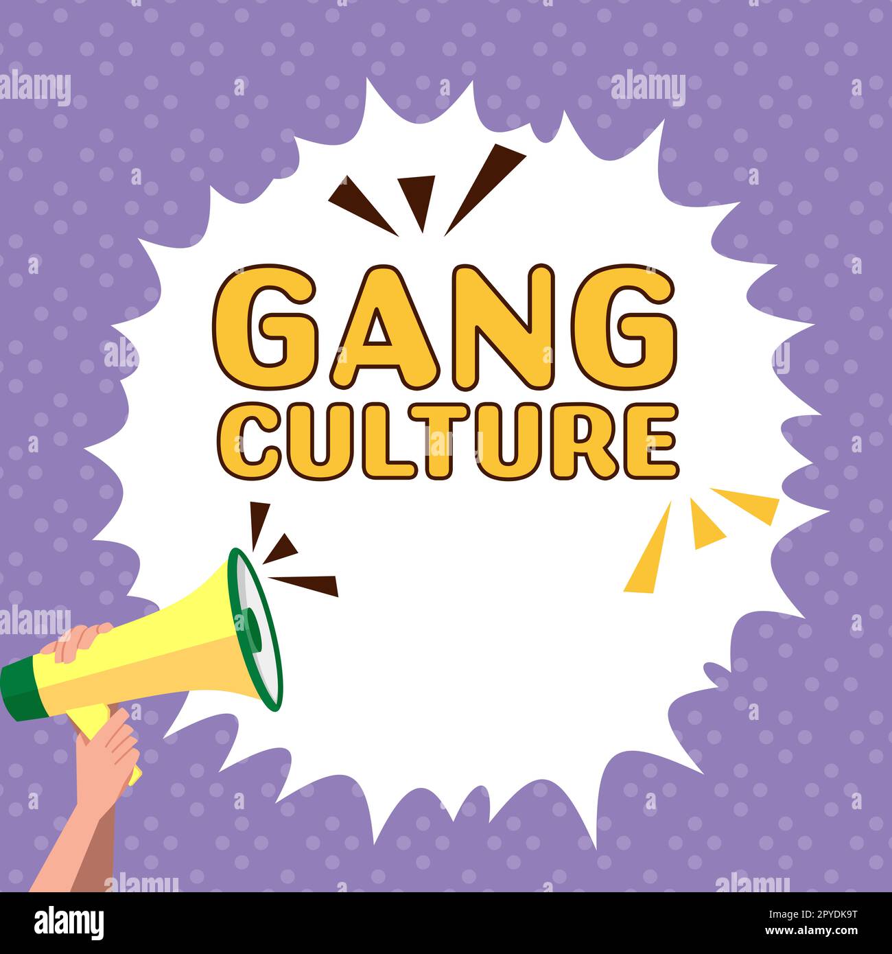 Text showing inspiration Gang Culture. Concept meaning particular ...