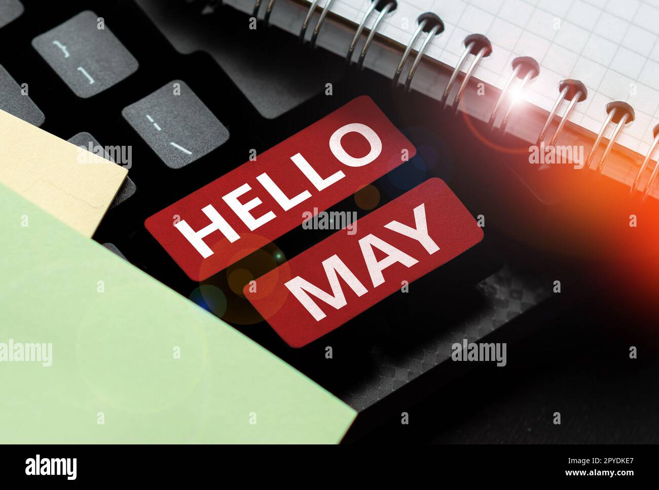 Conceptual display Hello May. Concept meaning to address the fifth ...