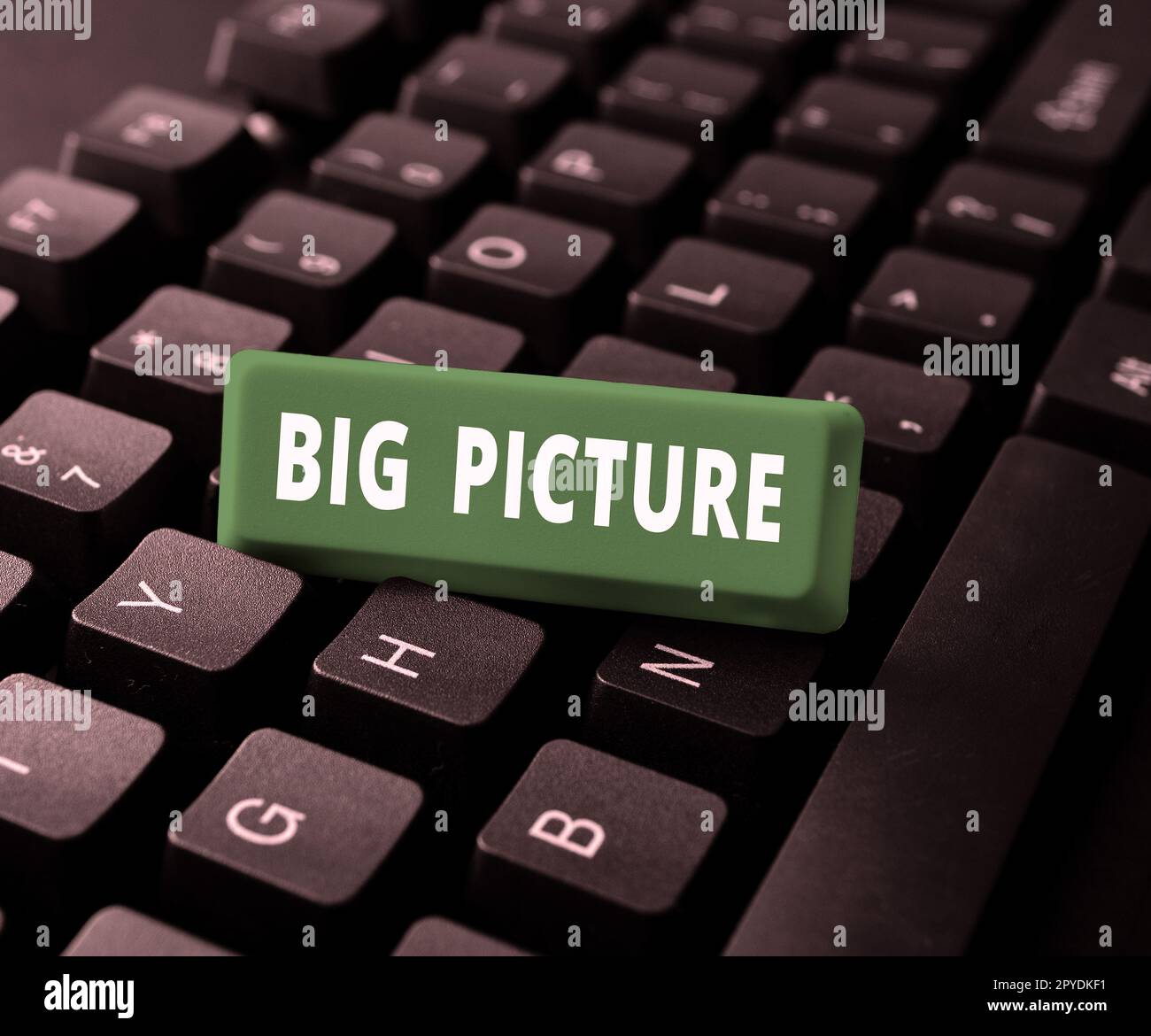 Handwriting text Big Picture. Business idea most important facts about ...