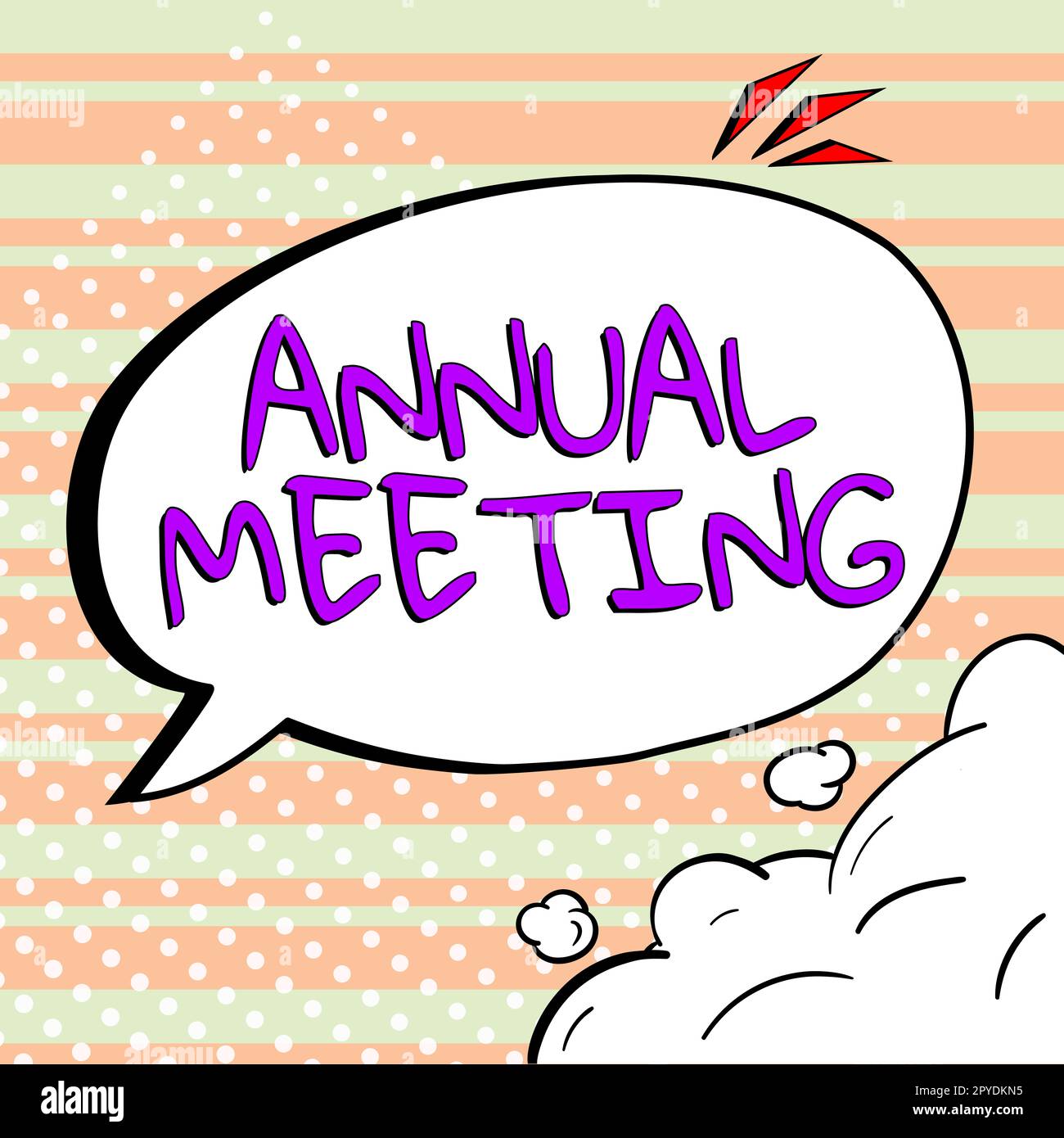 Conceptual display Annual Meeting. Business overview Yearly gathering ...