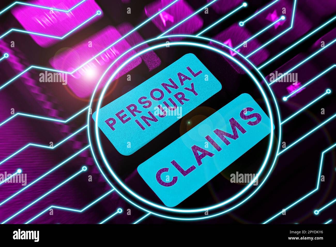 Hand writing sign Personal Injury Claims. Internet Concept being hurt ...