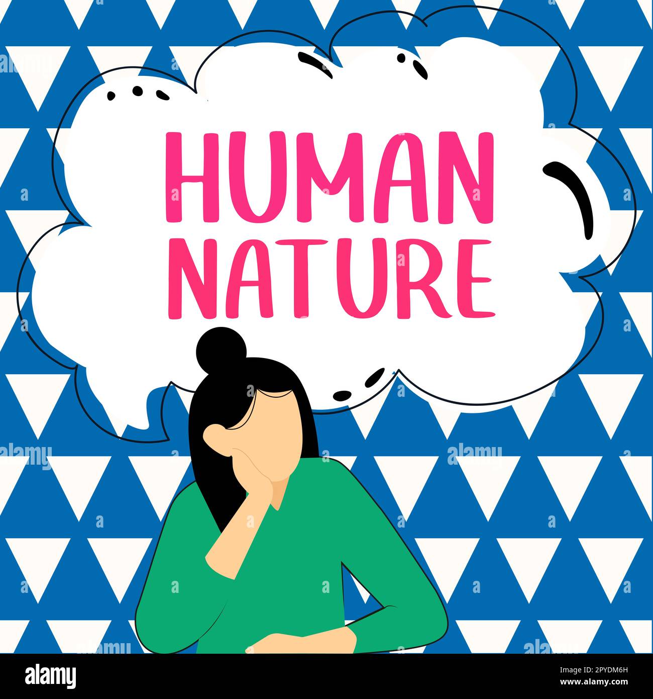 Text sign showing Human Nature. Concept meaning psychological ...