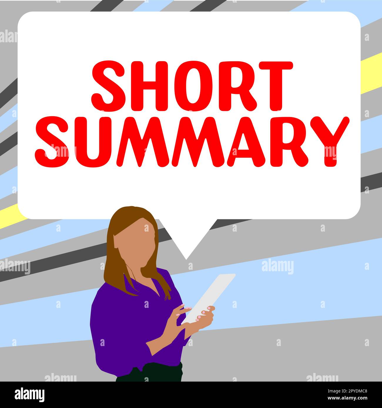 Inspiration showing sign Short Summary. Business concept Brief ...