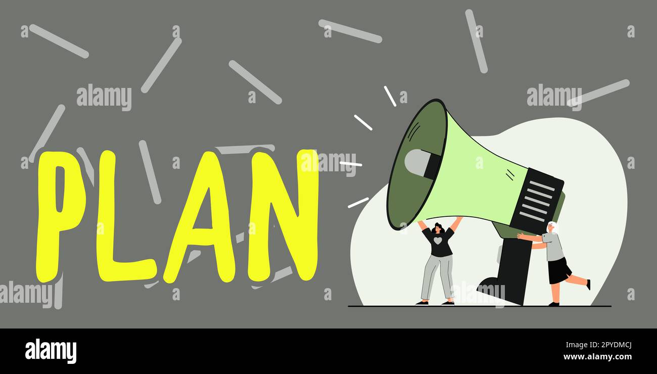Conceptual display Plan. Word Written on Start of a detailed proposal ...