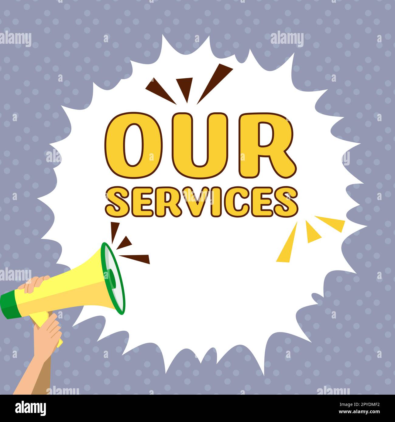 Inspiration showing sign Our Services. Conceptual photo The occupation ...