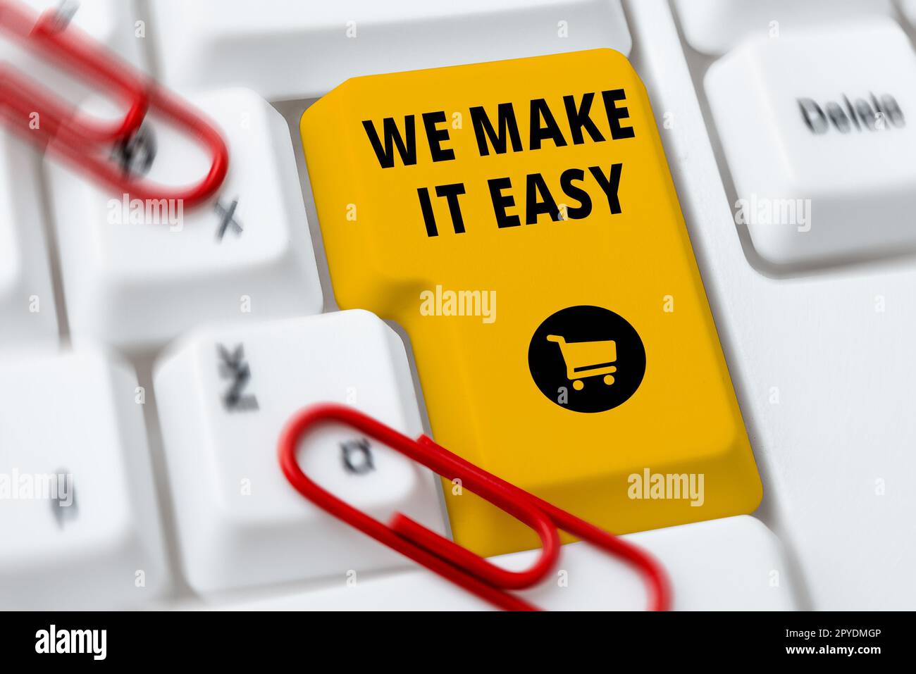 Text caption presenting We Make It Easy. Word for Offering solutions ...