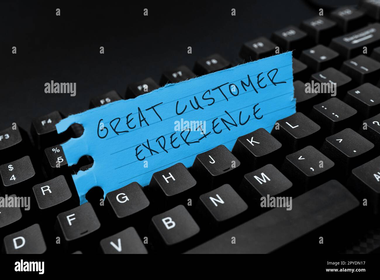 Text caption presenting Great Customer Experience. Word for responding ...