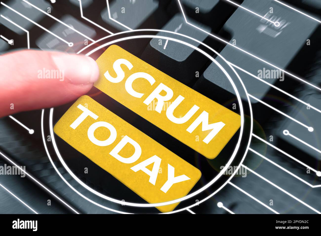 Text caption presenting Scrum. Internet Concept handwriting as distinct ...