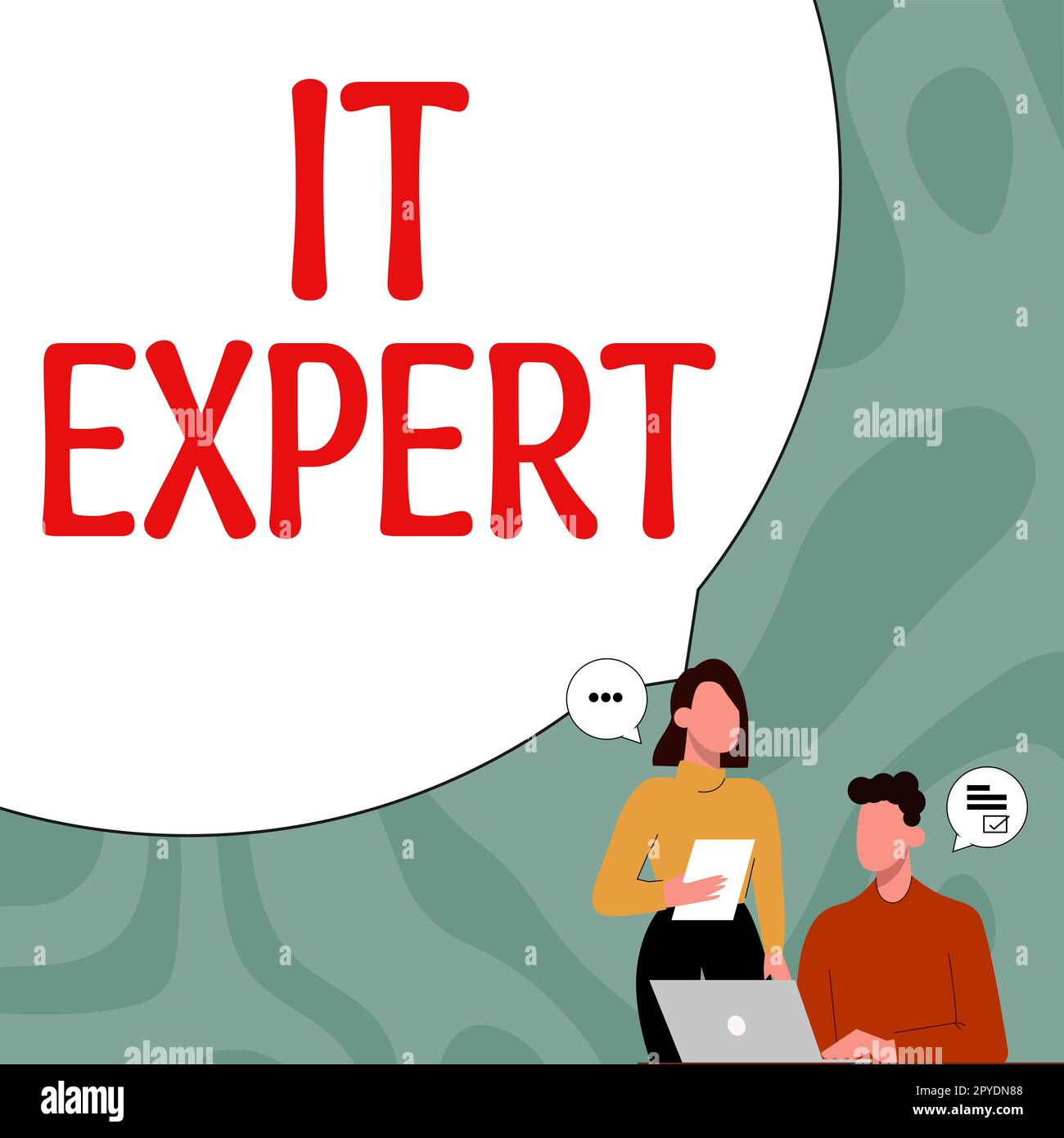 Hand writing sign It Expert. Word Written on person with a high level ...