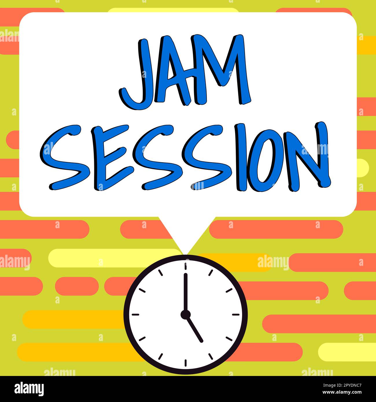 Sign displaying Jam Session. Business idea impromptu performance by a ...
