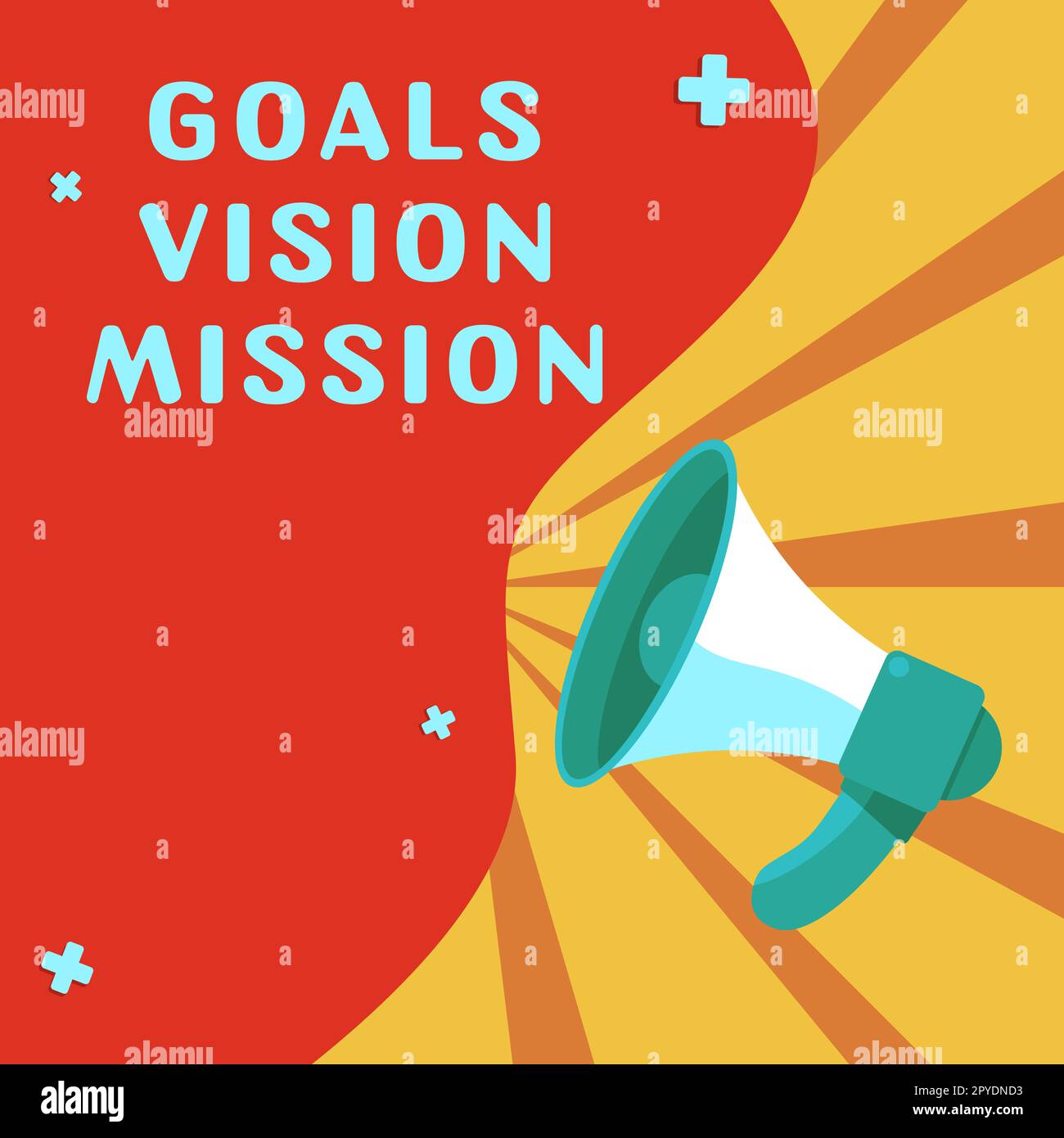 Handwriting text Goals Vision Mission. Internet Concept practical ...