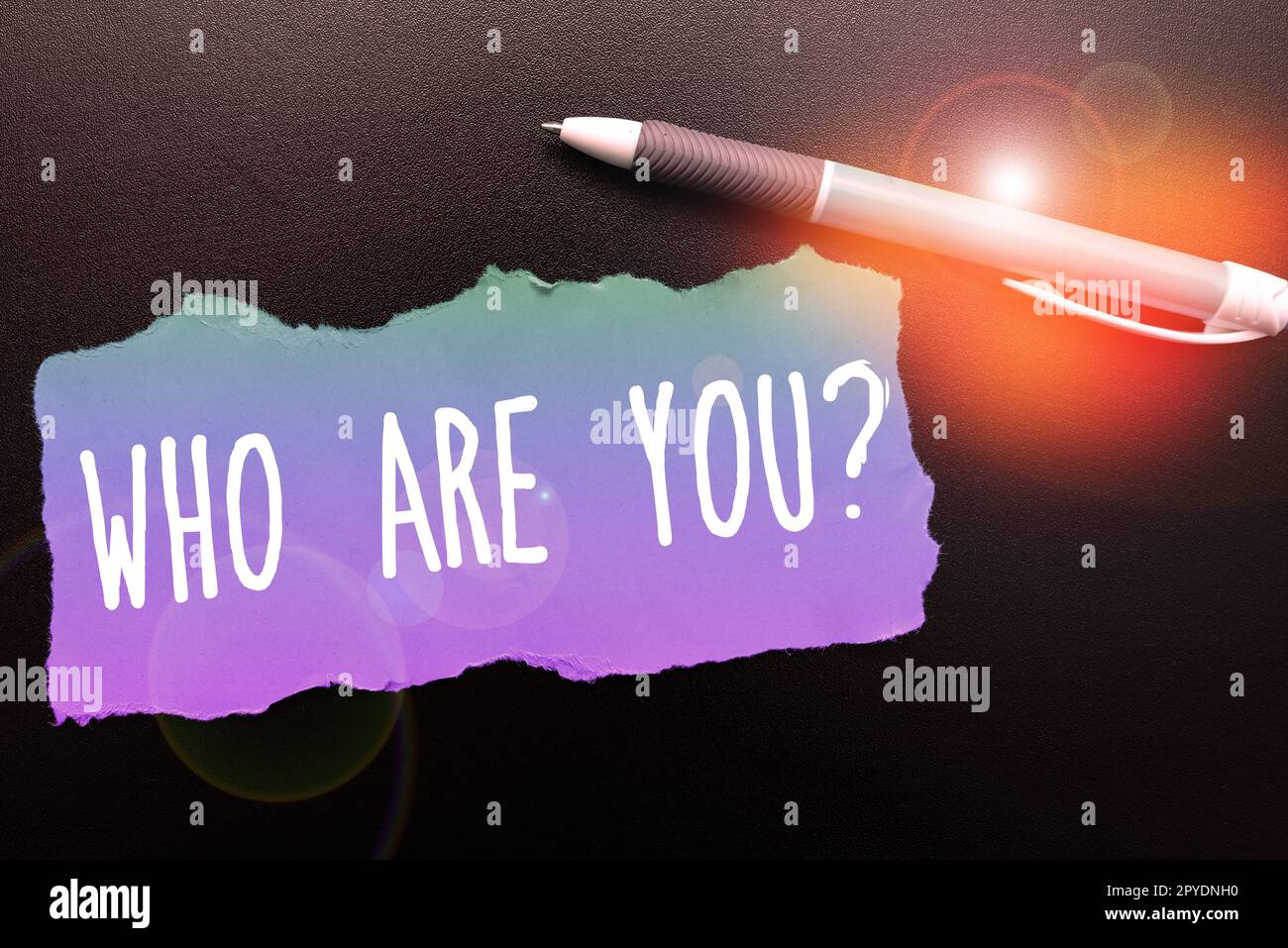 Writing displaying text Who Are You. Business showcase Identify ...