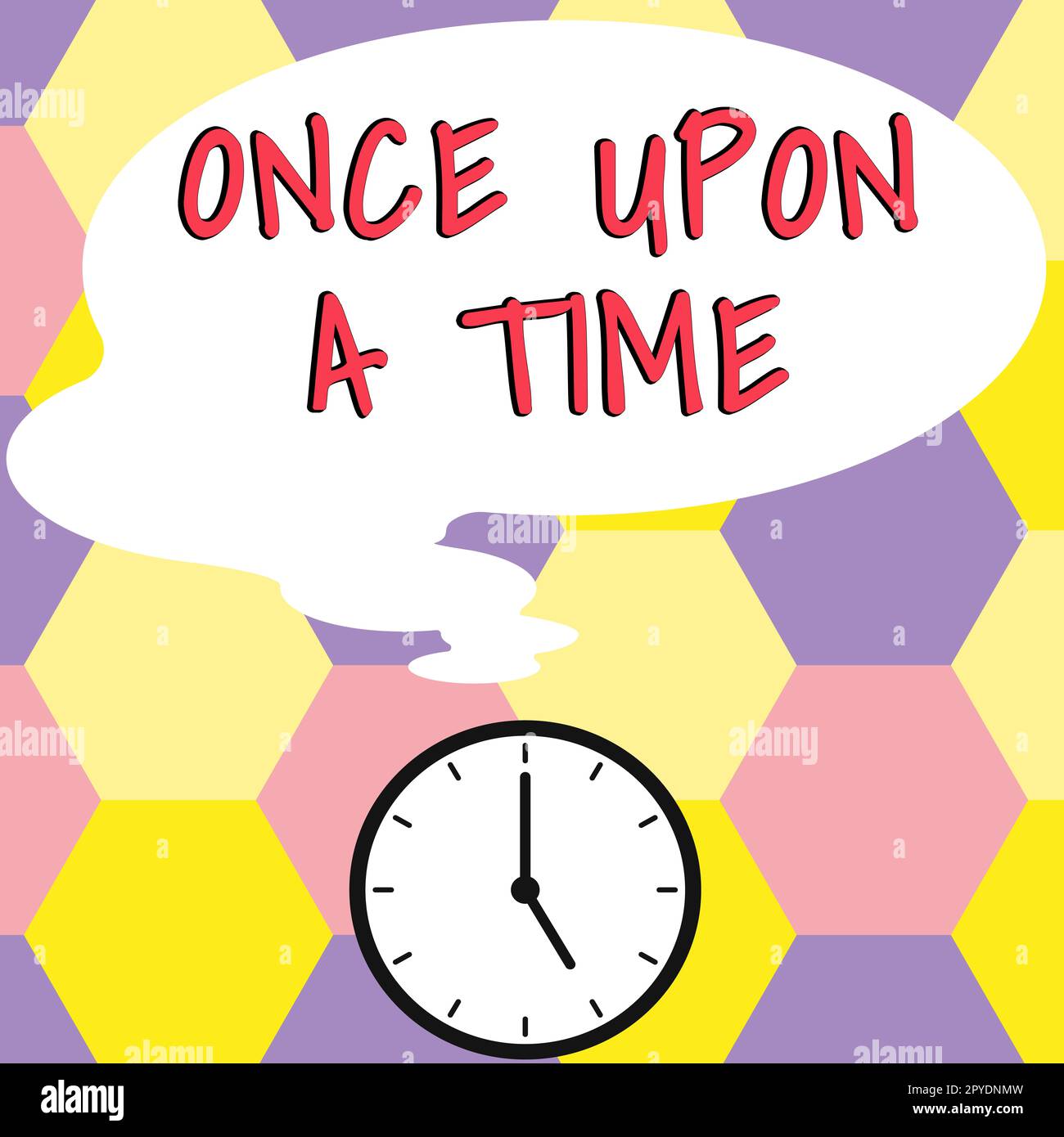 Writing displaying text Once Upon A Time. Word for telling story ...