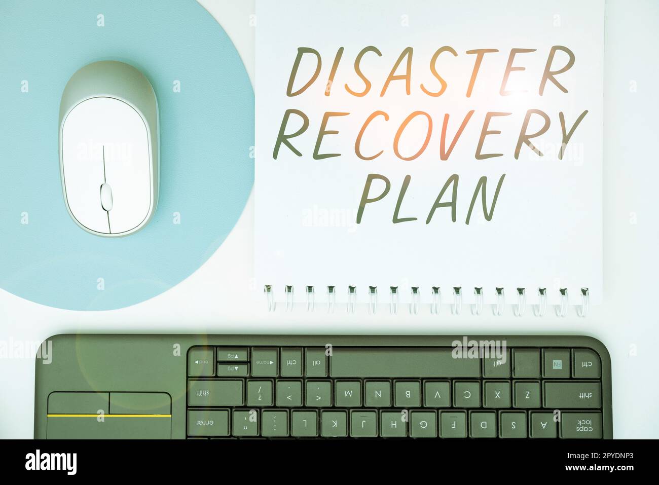 Hand writing sign Disaster Recovery Plan. Business showcase having ...