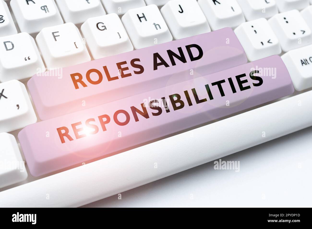 Text showing inspiration Roles And Responsibilities. Word Written on ...