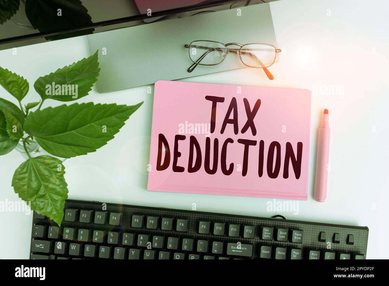 Inspiration showing sign Tax Deduction. Business overview amount ...