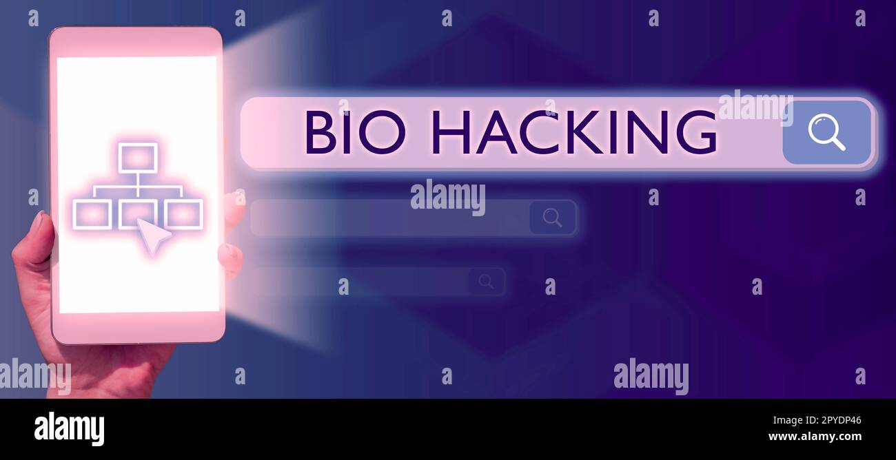 Text sign showing Bio Hacking. Concept meaning exploiting genetic ...