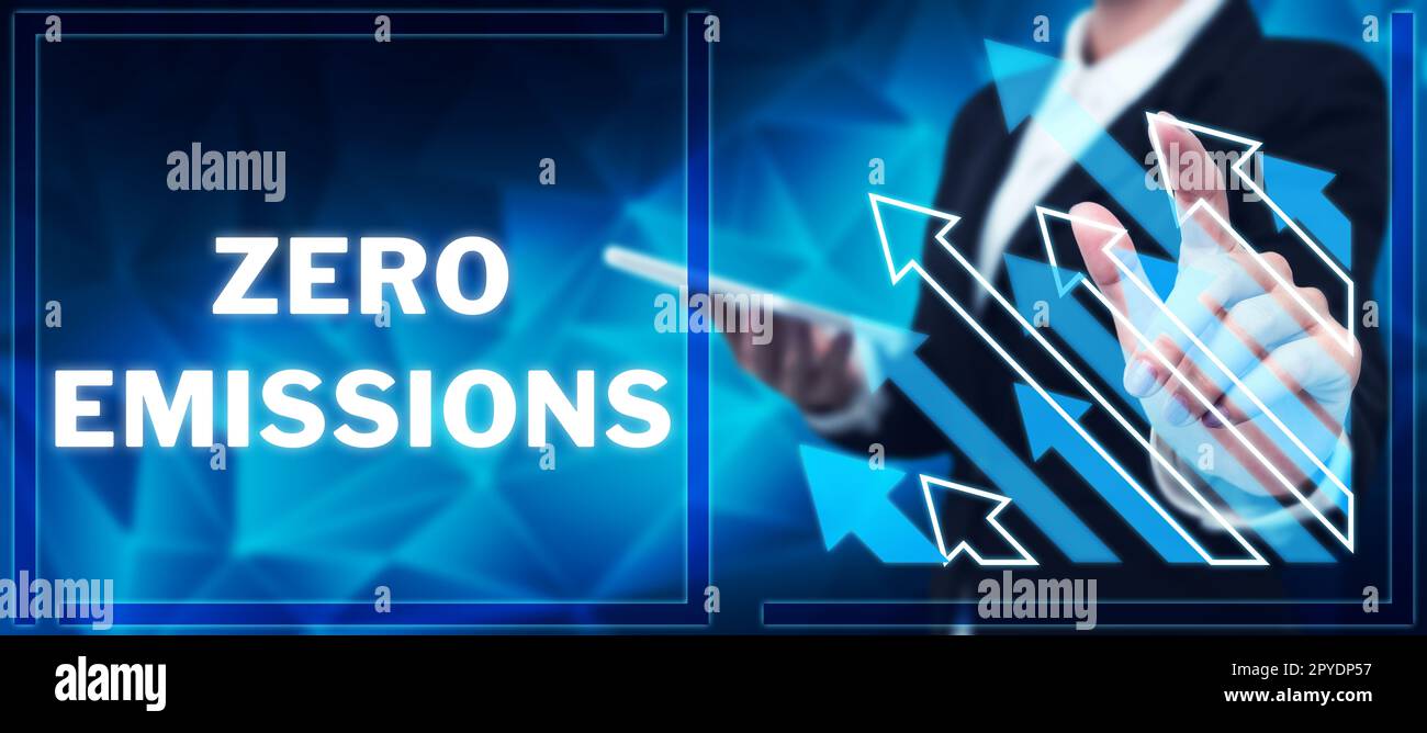 Conceptual caption Zero Emissions. Business approach emits no waste ... Conceptual caption Zero Emissions. Business approach emits no waste ...