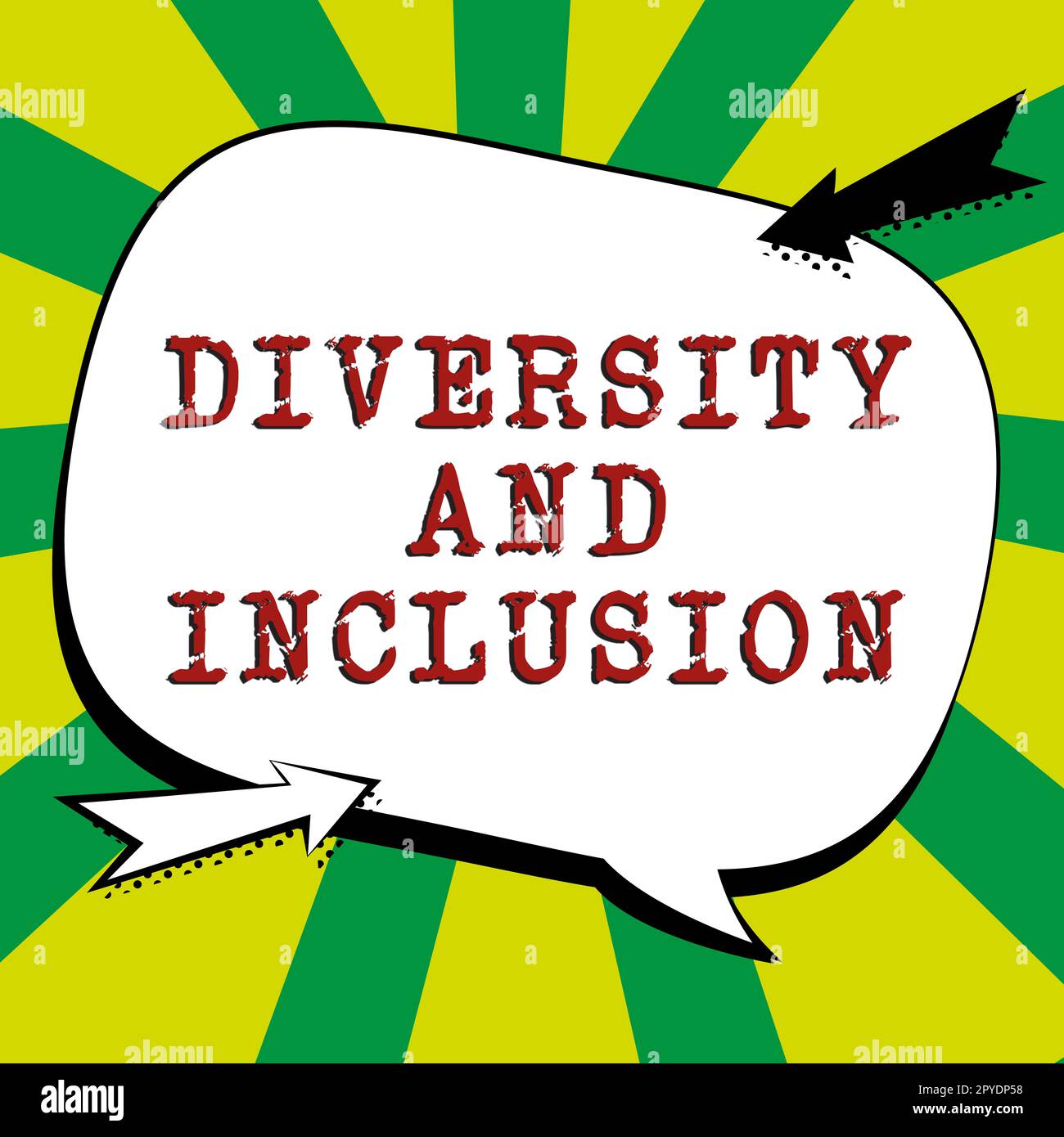 Text showing inspiration Diversity And Inclusion. Business showcase ...