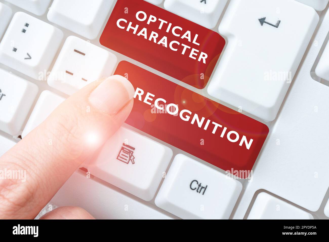 Writing Displaying Text Optical Character Recognition Business Concept