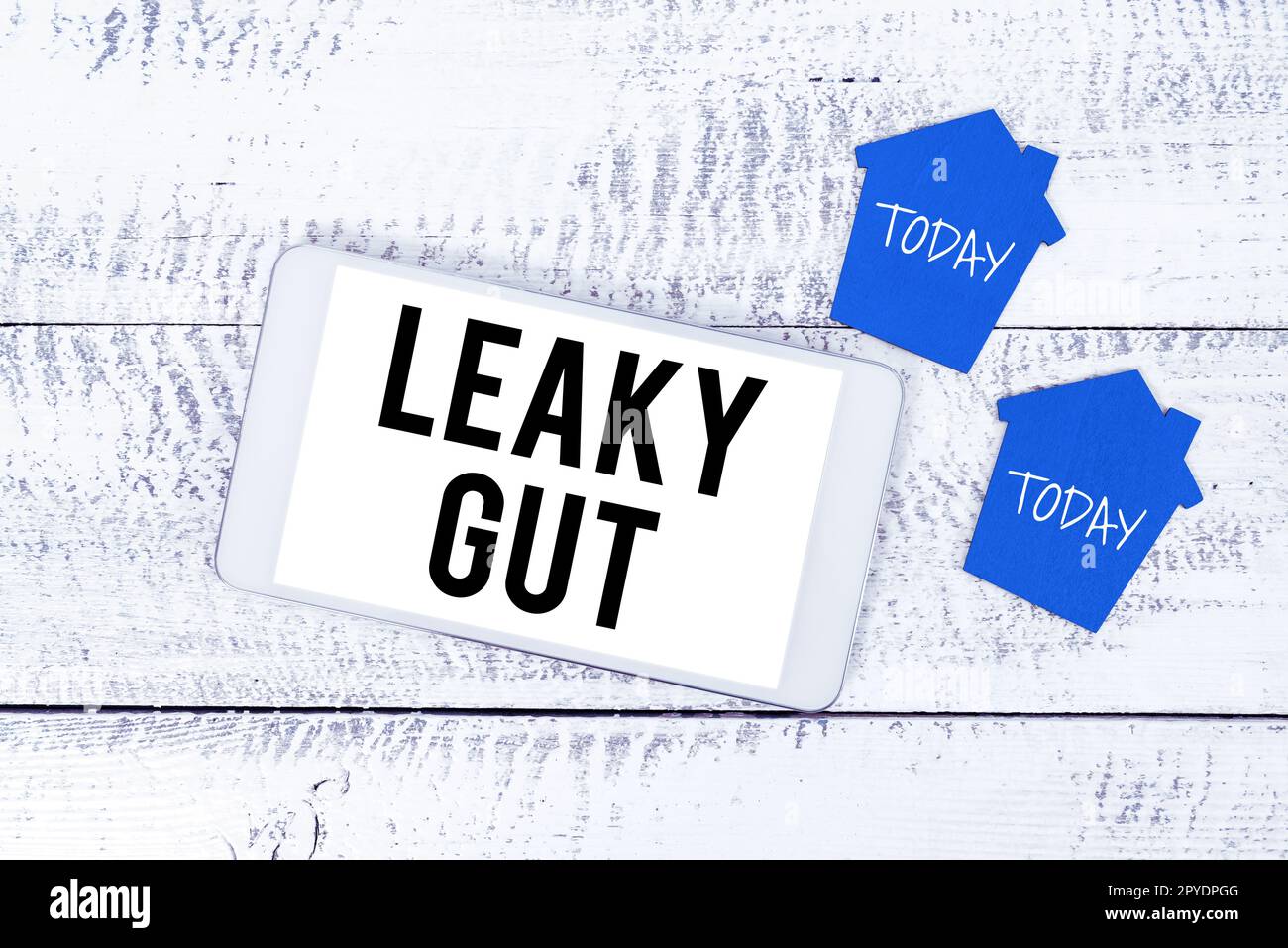Sign displaying Leaky Gut. Conceptual photo A condition in which the ...