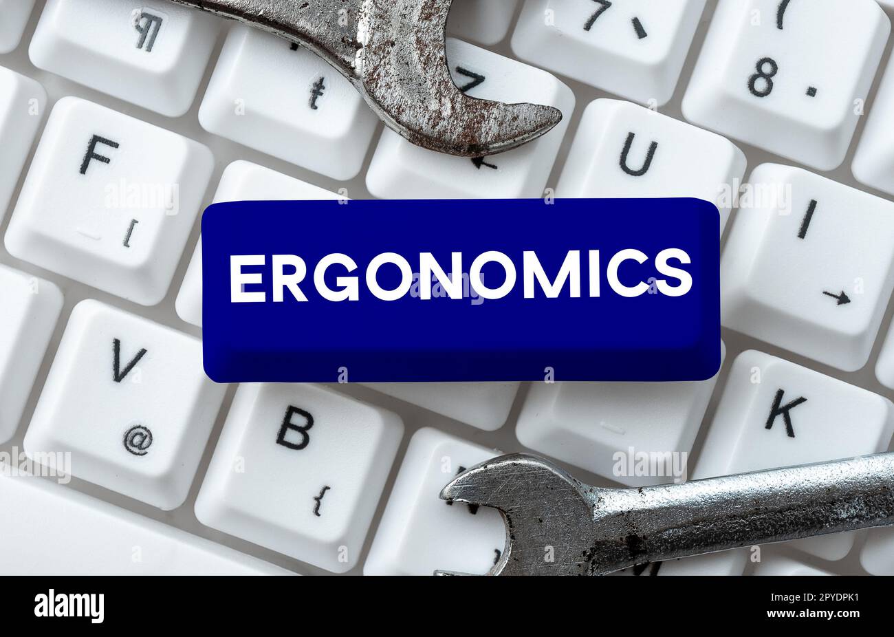 Hand writing sign Ergonomics. Business showcase fitting or designing a ...