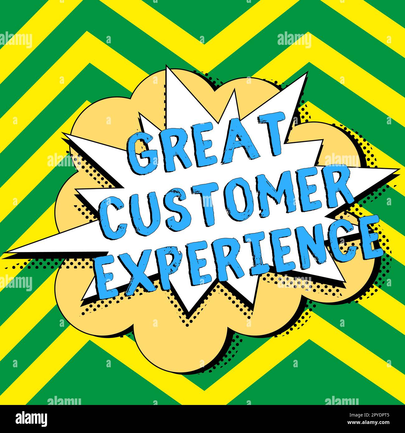 Handwriting text Great Customer Experience. Concept meaning responding ...