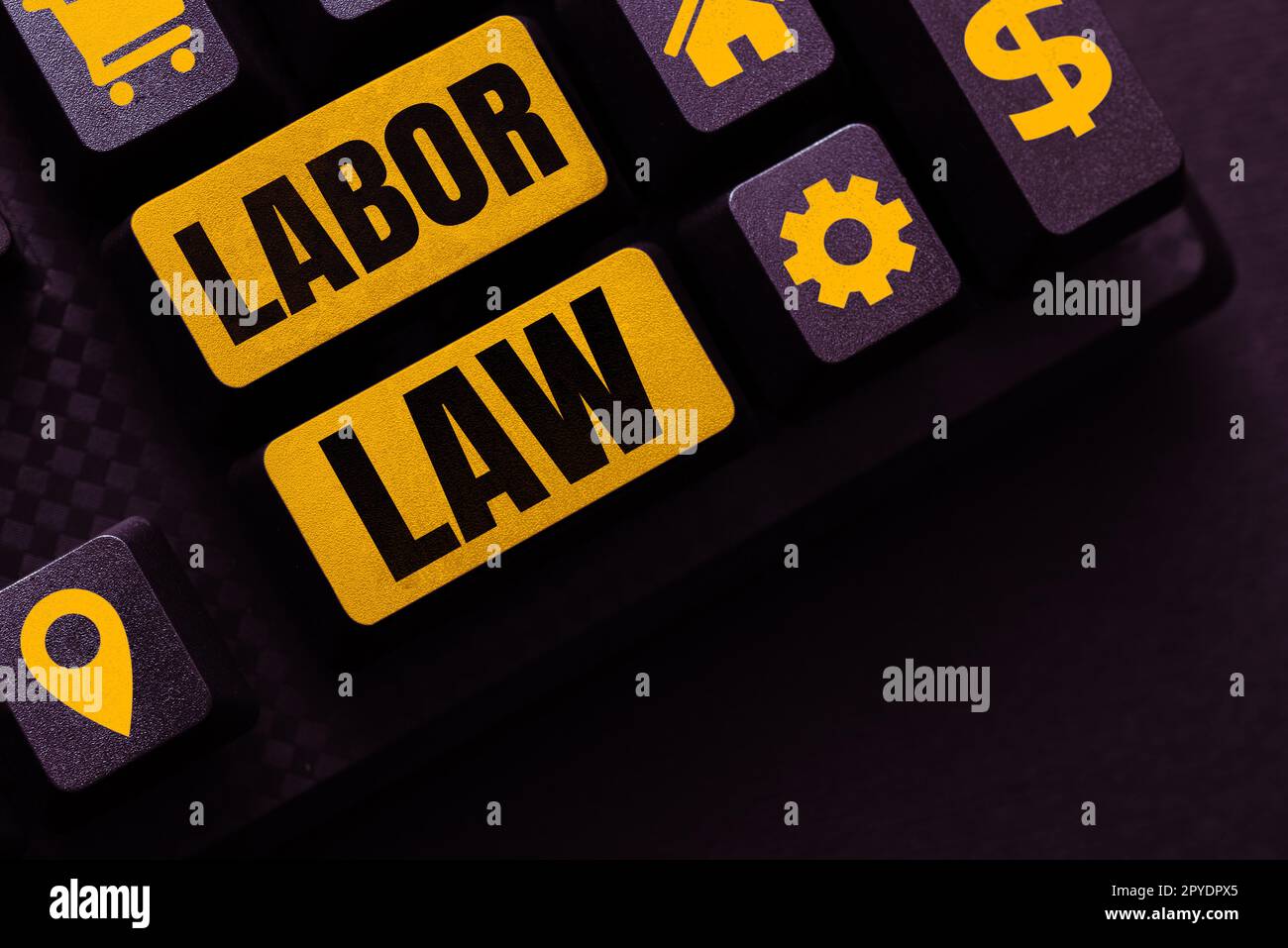 Conceptual display Labor Law. Business concept rules relating to rights ...