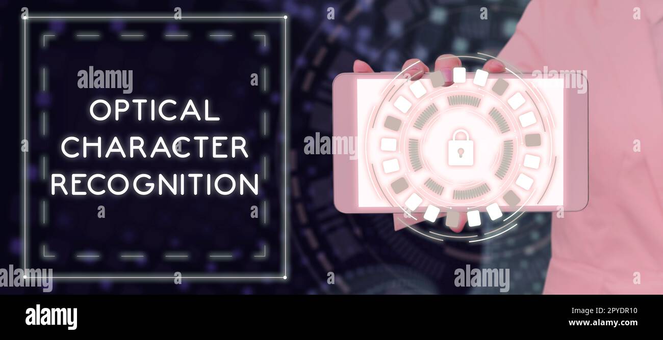 Sign displaying Optical Character Recognition. Business showcase the ...