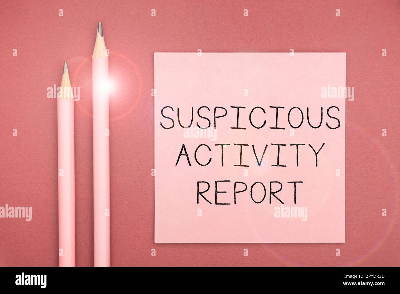 Conceptual display Suspicious Activity Report. Word for account or ...