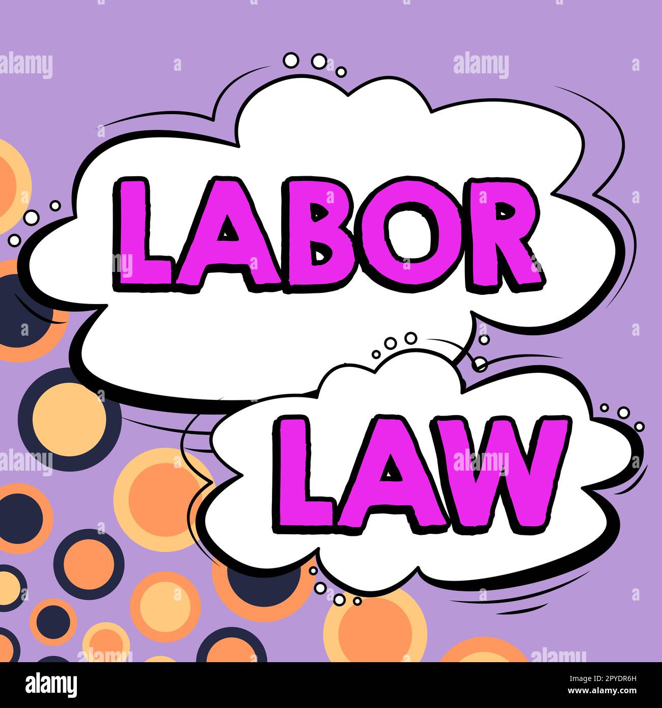 Sign displaying Labor Law. Business idea rules relating to rights and ...