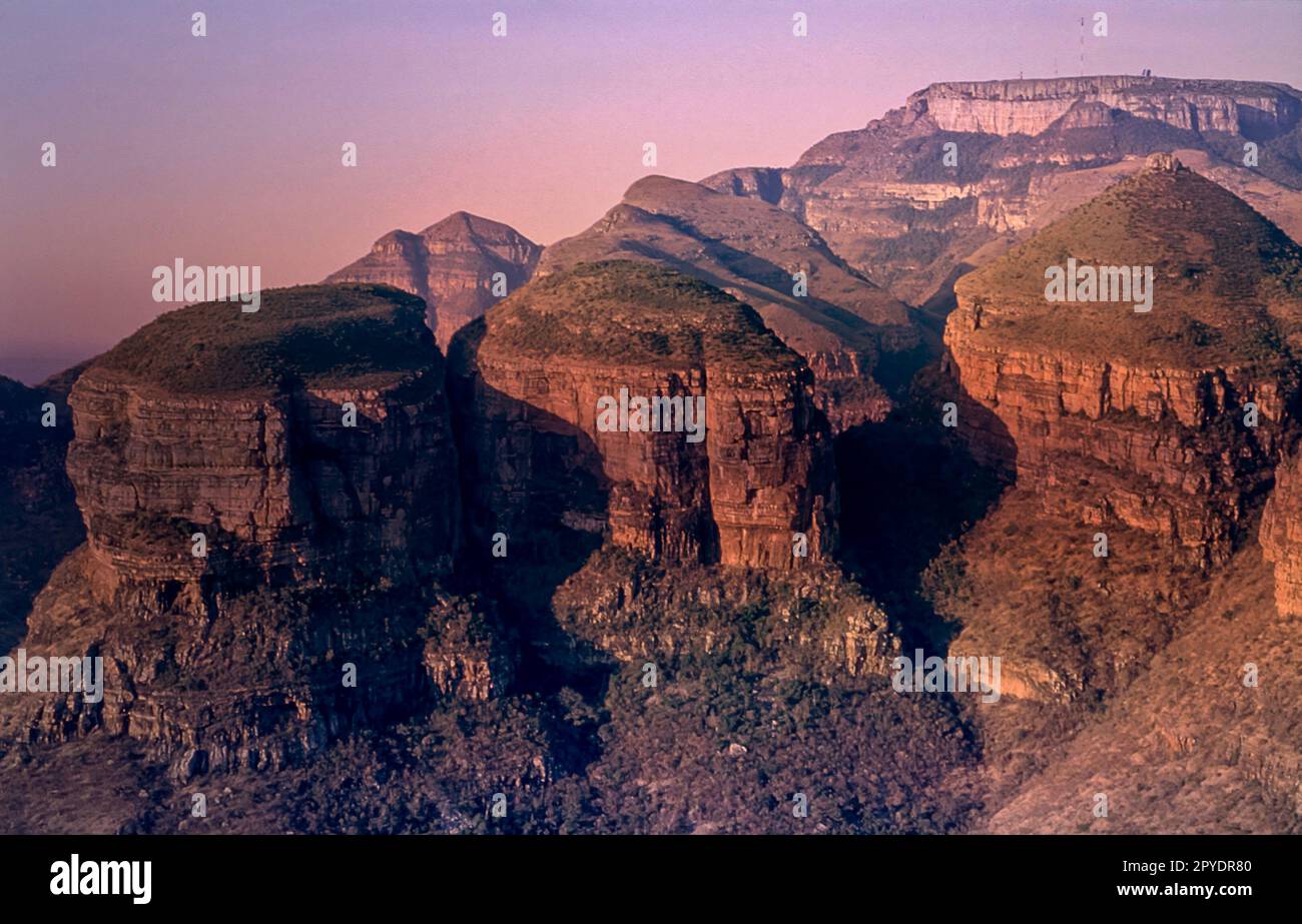 Blyde river canyon and the three rondavels three sisters hi-res stock ...