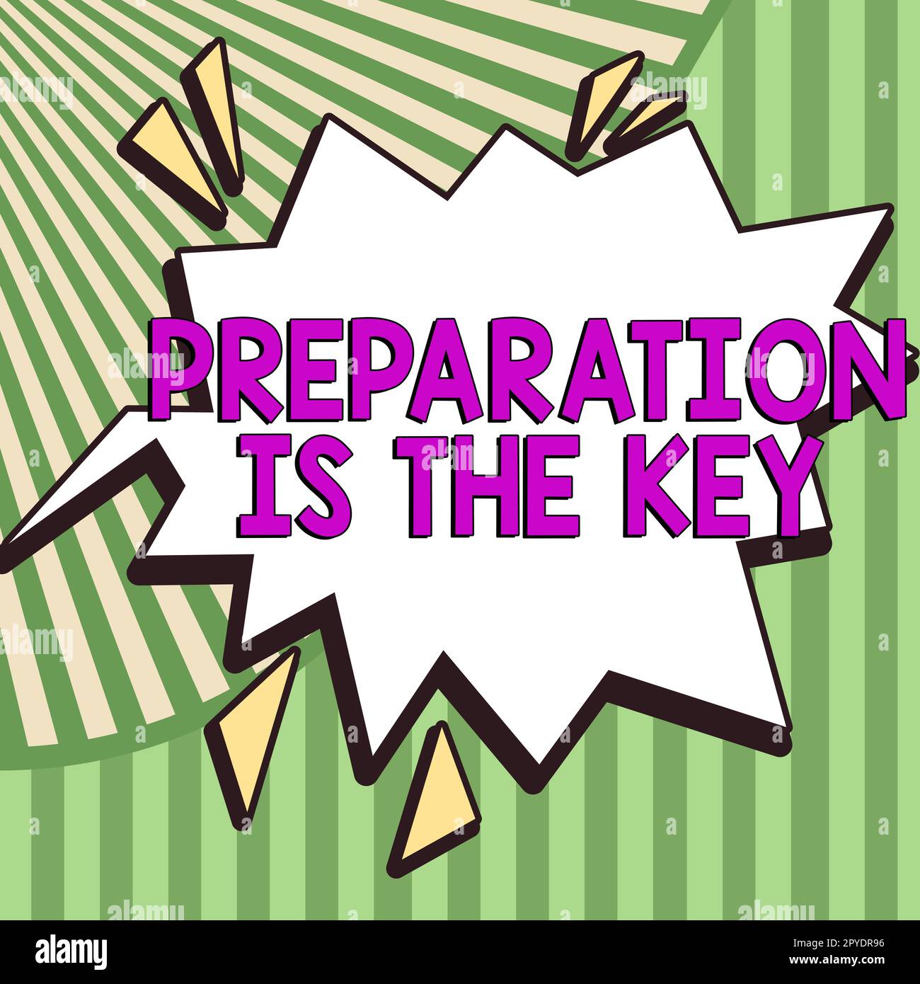 Text sign showing Preparation Is The Key. Internet Concept action of ...