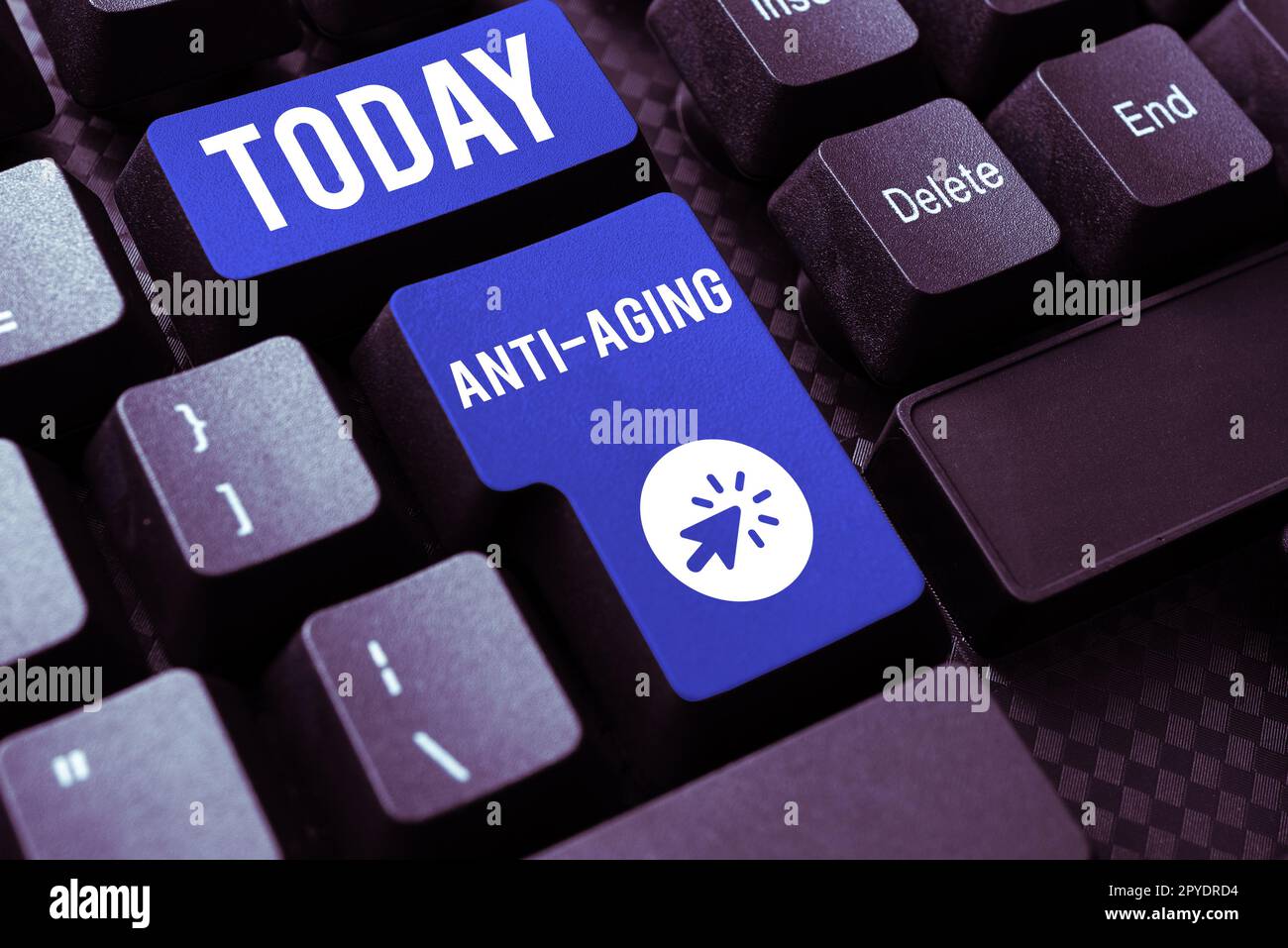 Sign displaying Anti Aging. Business idea A product designed to prevent ...