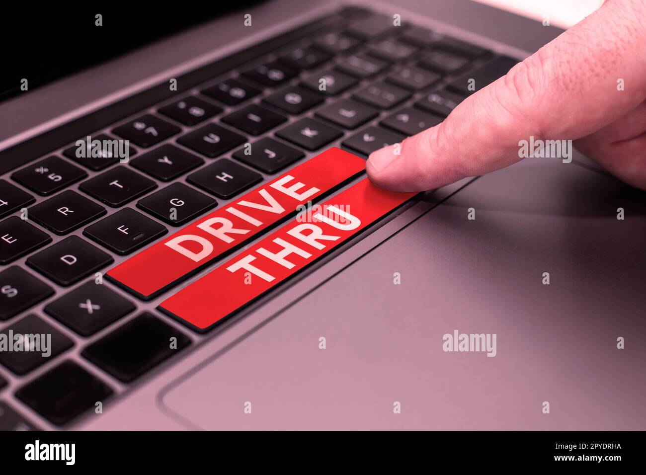 Conceptual caption Drive Thru. Business approach place where you can ...