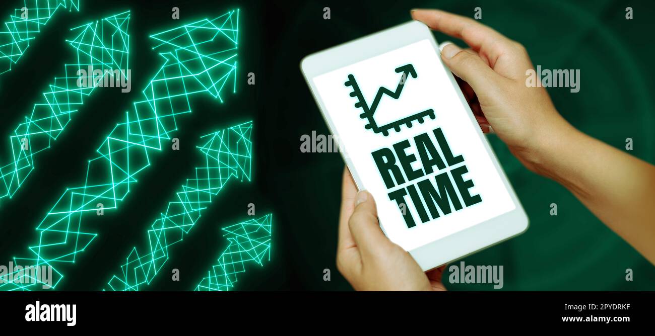 Inspiration showing sign Real Time. Concept meaning the actual time ...