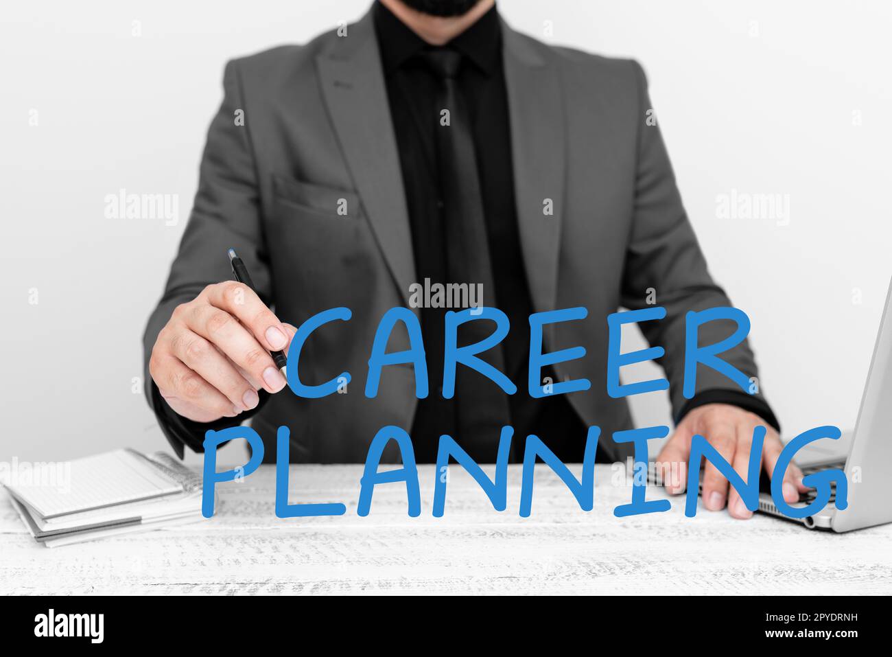 Text showing inspiration Career Planning. Business concept A list of ...