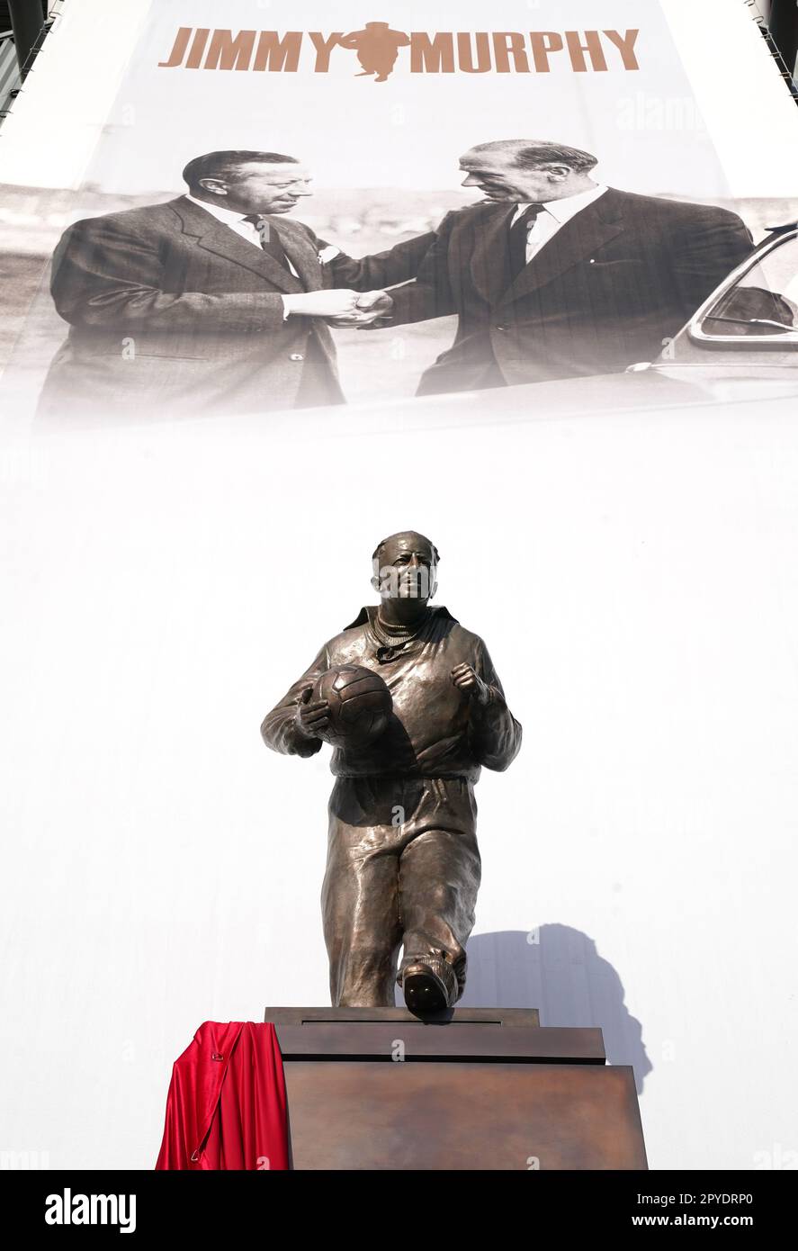 A new statue of former Manchester United player Jimmy Murphy, designed ...