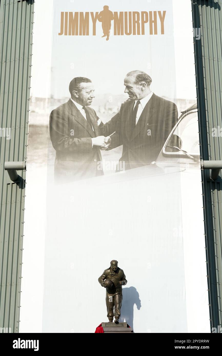 A new statue of former Manchester United player Jimmy Murphy, designed ...
