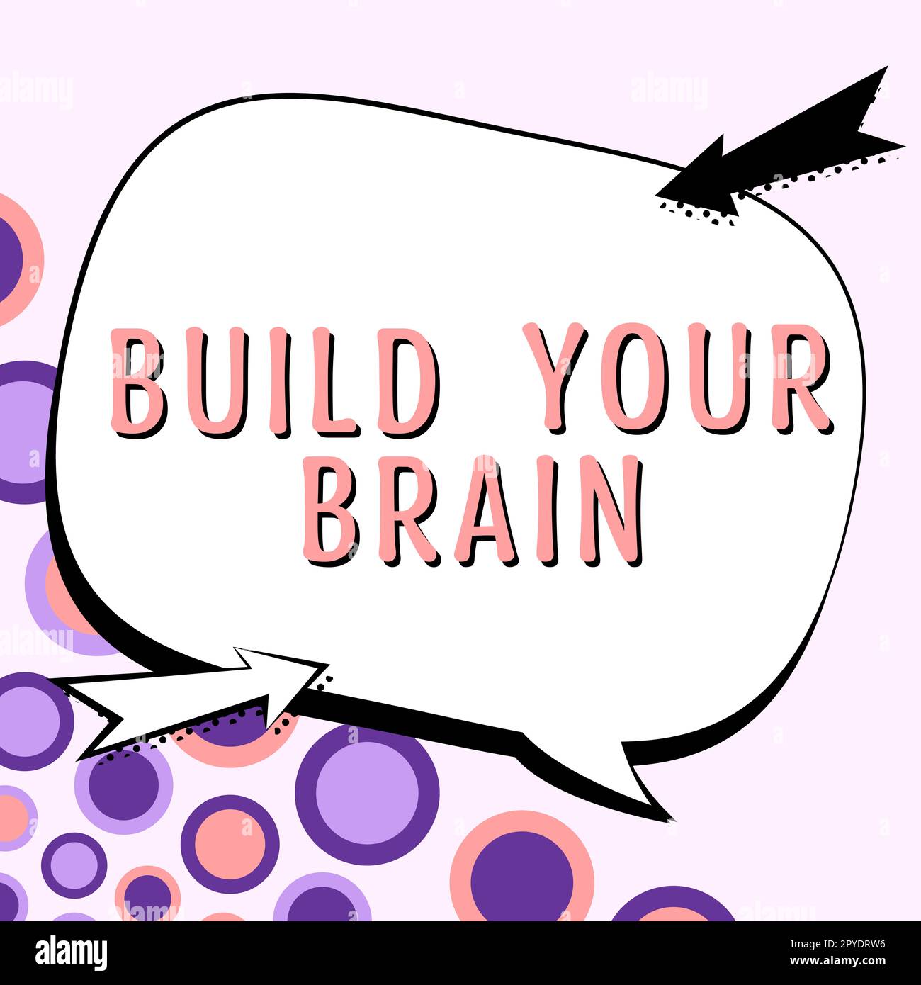 Conceptual display Build Your Brain. Word for mental activities to ...