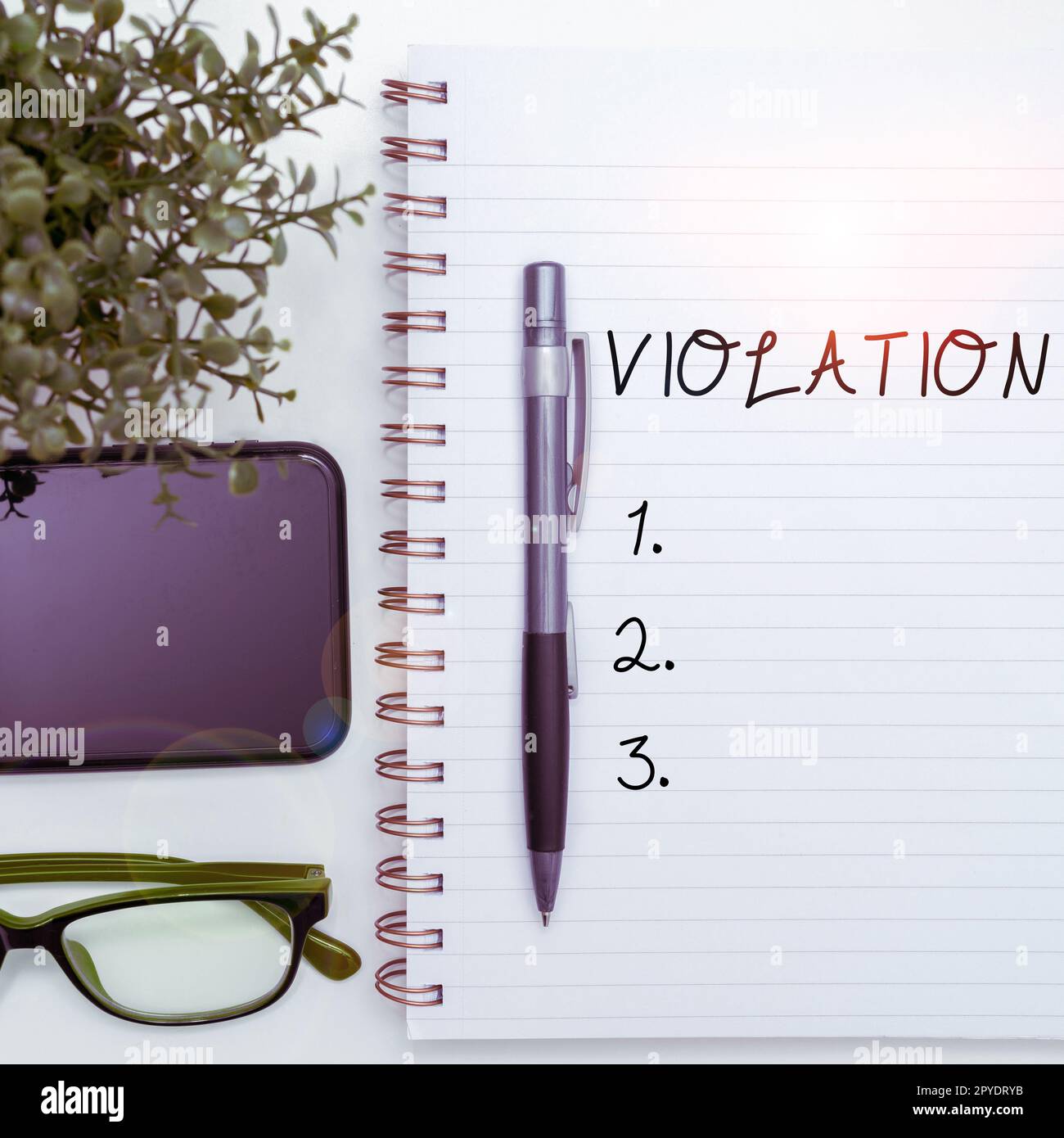 Hand writing sign Violation. Business overview an infringement of ...