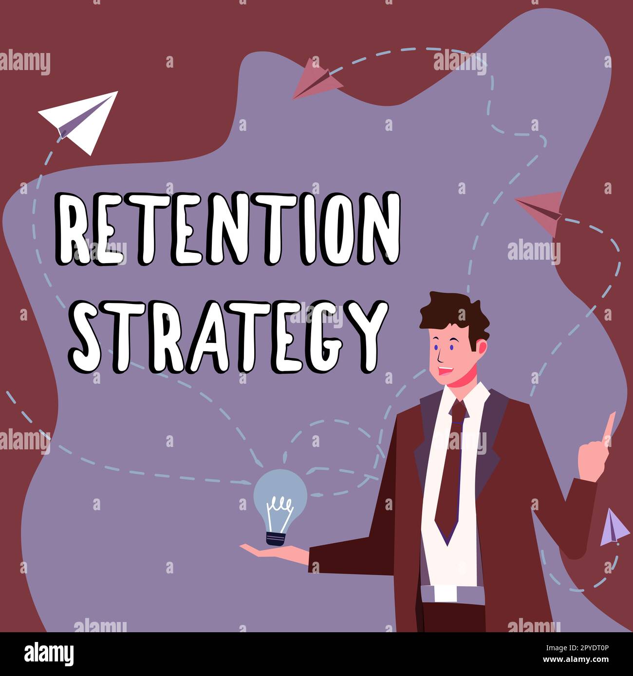 Handwriting text Retention Strategy. Business approach activities to ...