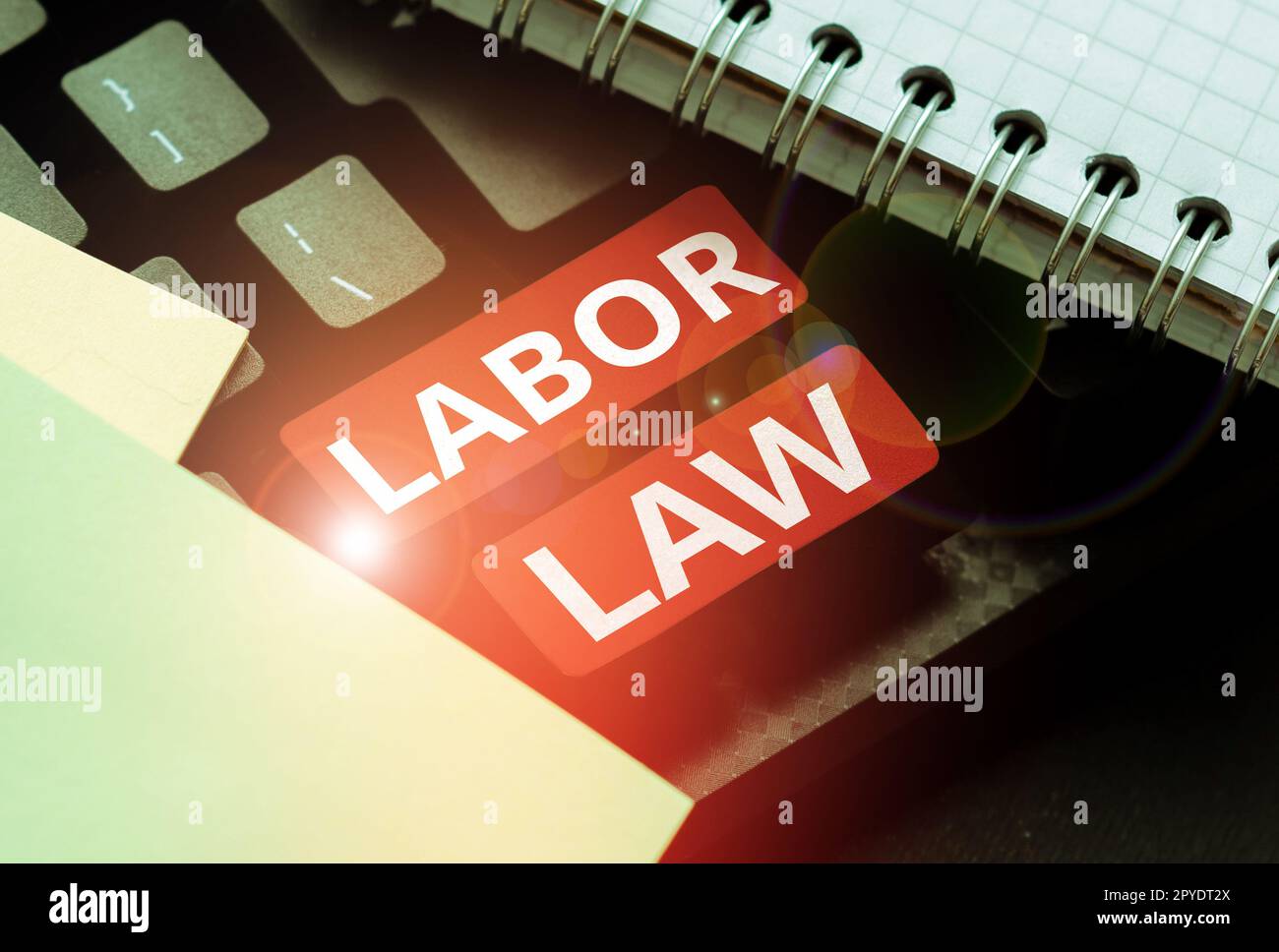 Writing displaying text Labor Law. Business showcase rules relating to ...