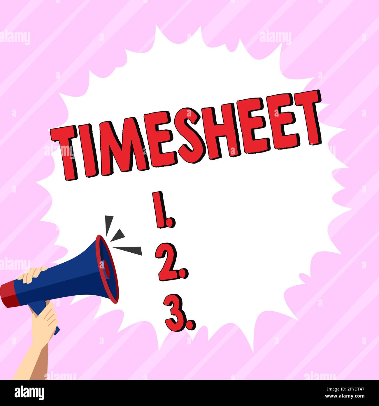 Writing displaying text Timesheet. Business showcase graphical ...