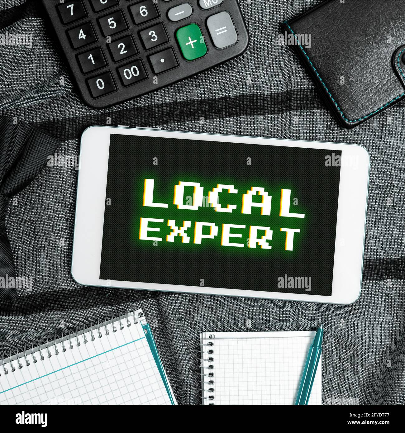 Writing displaying text Local Expert. Business idea offers expertise ...