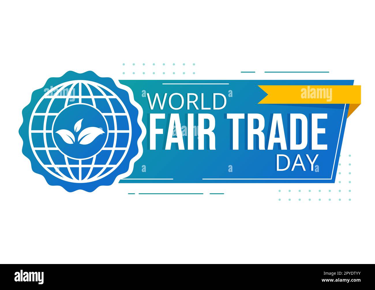 World Fair Trade Day Illustration with Scales Digitally, Climate ...