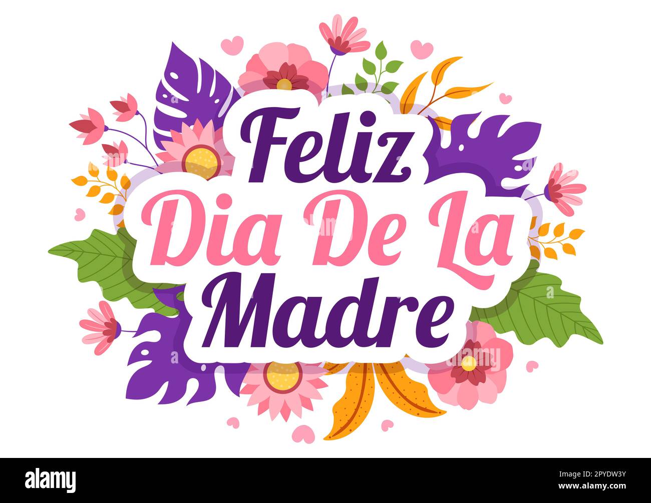 Feliz DÃ­a De La Madre Illustration with Celebrating Happy Mother Day ...