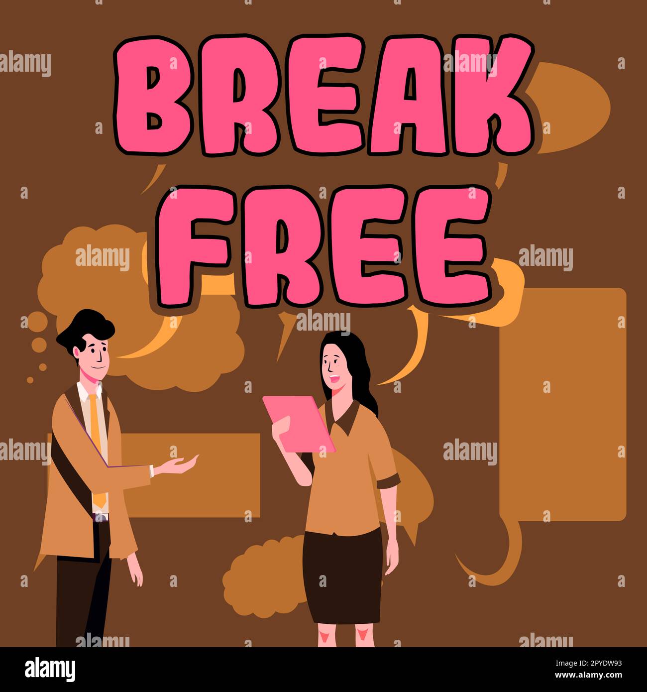 Inspiration showing sign Break Free. Concept meaning another way of ...