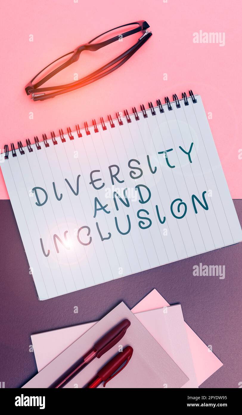 Text sign showing Diversity And Inclusion. Concept meaning range human ...